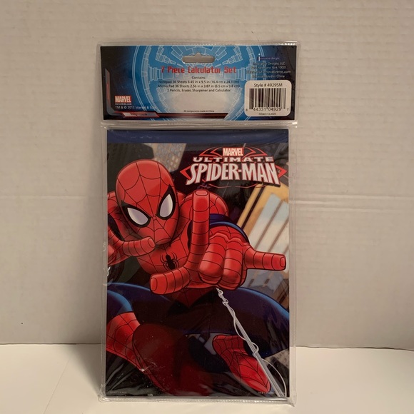 Marvel | Other | Nwt Spiderman Calculator Set New | Poshmark